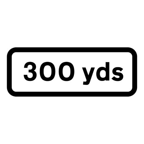 Quickfit 300 Yard Sub Plate 3mm Plastic Sign 725x275mm
